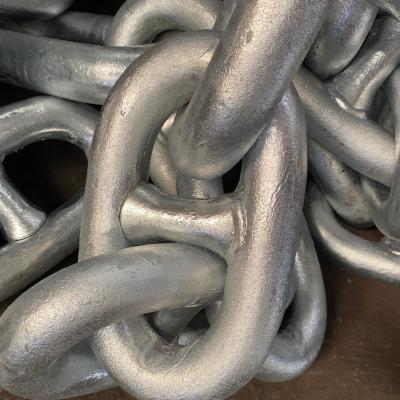 China 52mm High-Strength Alloy Steel Stud Link Anchor Chain with ±0.5mm Precision for Vessel Positioning for sale
