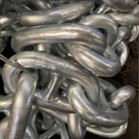 China High Strength Alloy Steel Painted Stud Link Anchor Chain 84mm for Vessel Positioning for sale