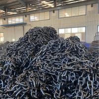 China 44mm High-Strength Alloy Steel Spray Paint Stud Link Anchor Chain for Marine Applications for sale