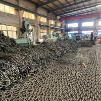 China 30mm Grade 3 Stud Link Anchor Chain High Strength Alloy Steel Spray Paint for sale
