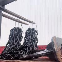 China 87mm Grade3 High-Strength Alloy Steel Stud Link Anchor Chain for Vessel Positioning for sale