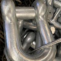 China High Strength Alloy Steel Stud Link Anchor Chain 90mm Painted for Ship Marine Use for sale