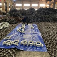 China 73mm High-Strength Alloy Steel Galvanized Stud Link Anchor Chain for Marine Vessels 10-130mm Size Range for sale