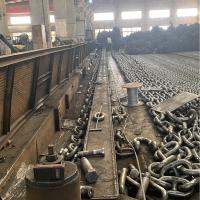 China 50mm High Strength Alloy Steel Stud Link Anchor Chain Marine Ship Spray Paint for sale