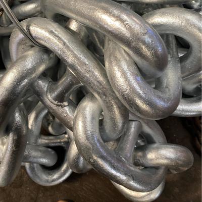 China 60mm Galvanized Steel Stud Link Anchor Chain for Marine Vessels - 10mm to 130mm Size Range with U1 U2 U3 Models for sale