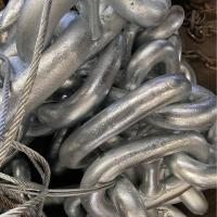 China 105mm Galvanized High Strength Alloy Steel Stud Link Anchor Chain for Ships for sale
