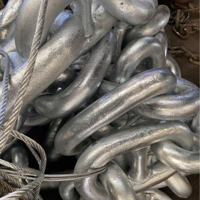 China 105mm Galvanized High Strength Alloy Steel Stud Link Anchor Chain for Ships for sale