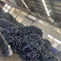 China Grade 3 Stud Link Anchor Chain 48mm High Strength Alloy Steel Spray Paint for sale