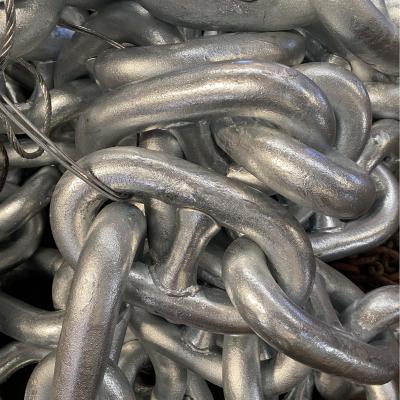 China High Strength Alloy Steel Stud Link Anchor Chain 78mm Spray Paint Boat Mooring Chain for sale