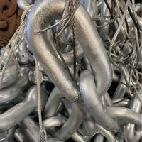 China 127mm High Strength Alloy Steel Stud Link Anchor Chain - 10-130mm Size Range, Galvanized Marine Grade for sale