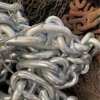 China 122mm Grade 3 Marine Galvanized Anchor Chain - High Strength Alloy Steel 10-130mm Size Range for sale
