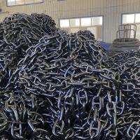 China 52mm High-Strength Alloy Steel Stud Link Anchor Chain with ±0.5mm Precision for Vessel Positioning for sale