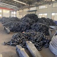 China 40mm Grade 3 Stud Link Anchor Chain High Strength Alloy Steel Spray Paint for sale