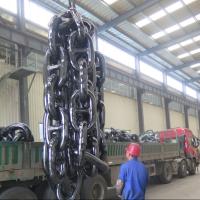 China Grade 3 124mm Galvanized Stud Link Anchor Chain - High Strength Alloy Steel for Marine Applications for sale