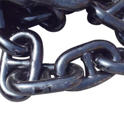 China Grade 3 Stud Link Anchor Chain 48mm High Strength Alloy Steel Spray Paint for sale