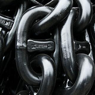 China 132mm High Strength Alloy Steel Stud Link Anchor Chain Boat Marine Grade for sale