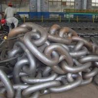 China 100mm Grade 3 High Strength Alloy Steel Stud Link Anchor Chain Spray Paint for sale