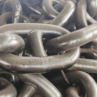 China Grade 3 Stud Link Anchor Chain 48mm High Strength Alloy Steel Spray Paint for sale