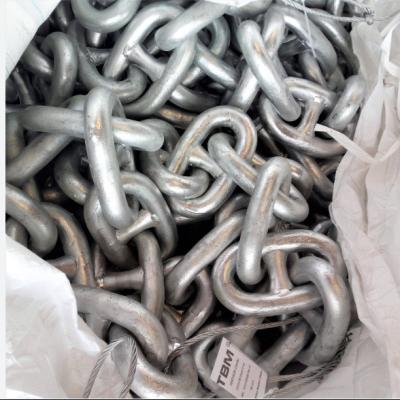 China 52mm Galvanized Stud Link Anchor Chains Seafloor Engagement U1 U2 U3 for sale