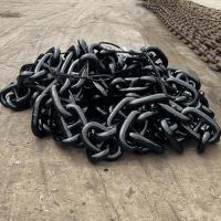 China 40mm Grade 3 Stud Link Anchor Chain High Strength Alloy Steel Spray Paint for sale