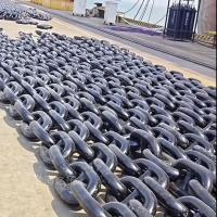 China 132mm High Strength Alloy Steel Stud Link Anchor Chain Boat Marine Grade for sale
