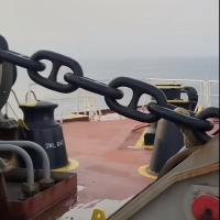 China 132mm High Strength Alloy Steel Stud Link Anchor Chain Boat Marine Grade for sale