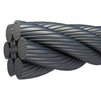 China Galvanized High Carbon Steel Wire Rope 20mm 6x19 Steel Core Marine Grade for sale