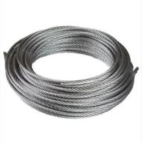 China Galvanized High Carbon Steel Wire Rope 9mm Fiber Core Marine Mooring Cable for sale
