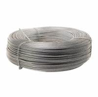 China 6mm Galvanized Steel Core Double Strand Twisted Wire Rope for Marine Cranes for sale
