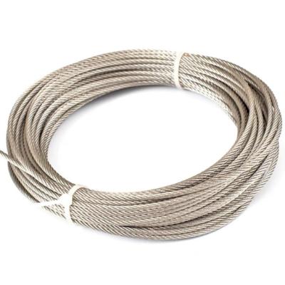 China 8mm Galvanized Triple-Strand Marine Crane Wire Rope with Fiber Core - 4mm to 120mm Diameter Range with Marine Certifications for sale