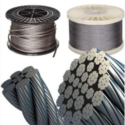 China 12mm 6x19 Fiber Core Galvanized High Carbon Steel Marine Wire Rope 4mm-120mm for sale