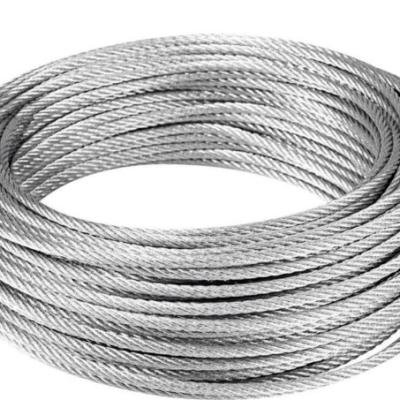 China Galvanized High Carbon Steel Wire Rope 9mm Fiber Core Marine Mooring Cable for sale