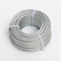 China 9mm Fiber Core High Carbon Galvanized Steel Wire Rope for Marine Cranes for sale