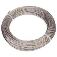 China 6mm Galvanized Steel Core Double Strand Twisted Wire Rope for Marine Cranes for sale