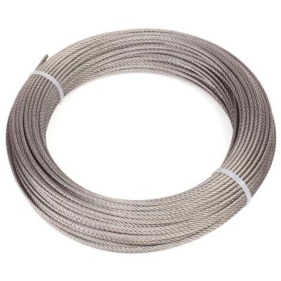 China 6mm Galvanized Steel Core Double Strand Twisted Wire Rope for Marine Cranes for sale