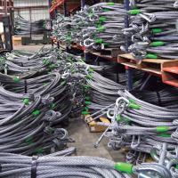China 20mm Triple Strand Twisted High Carbon Marine Wire Rope Sling with Fiber Core and Galvanized Coating for Ship Mooring and Hoisting for sale
