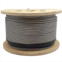 China 9mm Fiber Core High Carbon Galvanized Steel Wire Rope for Marine Cranes for sale