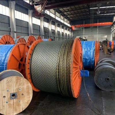 China 22mm 8x37 Galvanized High-Carbon Fiber Core Marine Wire Rope - 4-120mm Diameter Range with ABS/BV/DNVGL Certification for sale