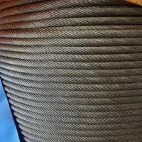 China Galvanized High Carbon Steel Wire Rope 20mm 6x19 Steel Core Marine Grade for sale