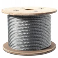 China 16mm Galvanized High Carbon Steel Core Marine Wire Rope Triple Strand Twisted 6x19 for sale