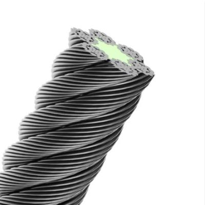 China 20mm Galvanized Fiber Core High Carbon Steel Wire Rope for Marine Cranes 4mm-120mm for sale