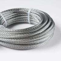 China 16mm Galvanized High Carbon Steel Wire Rope Sling Fiber Core for Marine Deck Cranes for sale