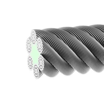 China 18mm Galvanized Steel Wire Fiber Core Marine Wire Rope for Deck Cranes for sale
