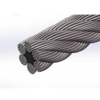 China 9mm Fiber Core High Carbon Galvanized Steel Wire Rope for Marine Cranes for sale