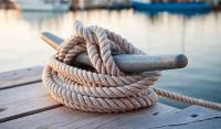 China 8-Strand Nylon Polyester Marine Rope for Boat Mooring - 220m Coil Length, High Tensile Strength for sale