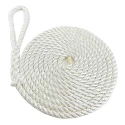 China 20mm Double Braided Nylon Boat Mooring Rope - High Strength Yacht Dock Line with Superior Abrasion Resistance for sale
