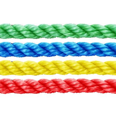 China 12mm 4-Strand Polypropylene Marine Mooring Rope - 220m Coil Length, 21.7 KN Breaking Load, Multiple Color Options for sale