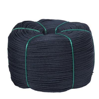 China 6mm 8mm High Tensile 3-Strand Polypropylene Packing Rope - 220m Coil Length, ISO 2307 Certified for sale