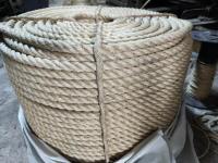 China Durable 3 Strand Twisted Sisal Rope 220m Coil for Packing and Industrial Use for sale