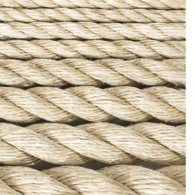 China Durable 3 Strand Twisted Sisal Rope 220m Coil for Packing and Industrial Use for sale